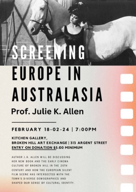 Exciting event: visitor Julie Allen speaking on early silent film ...